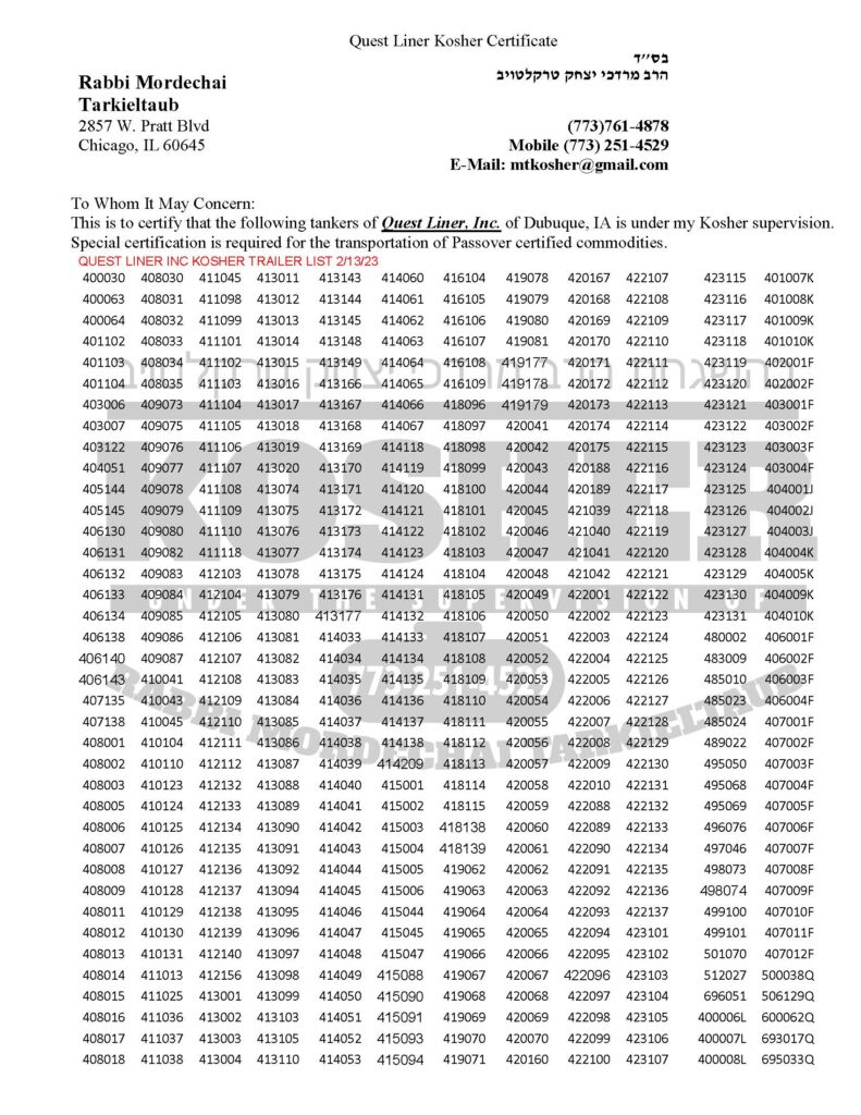 Logistics | Quest Liner | Bulk Transportation Company